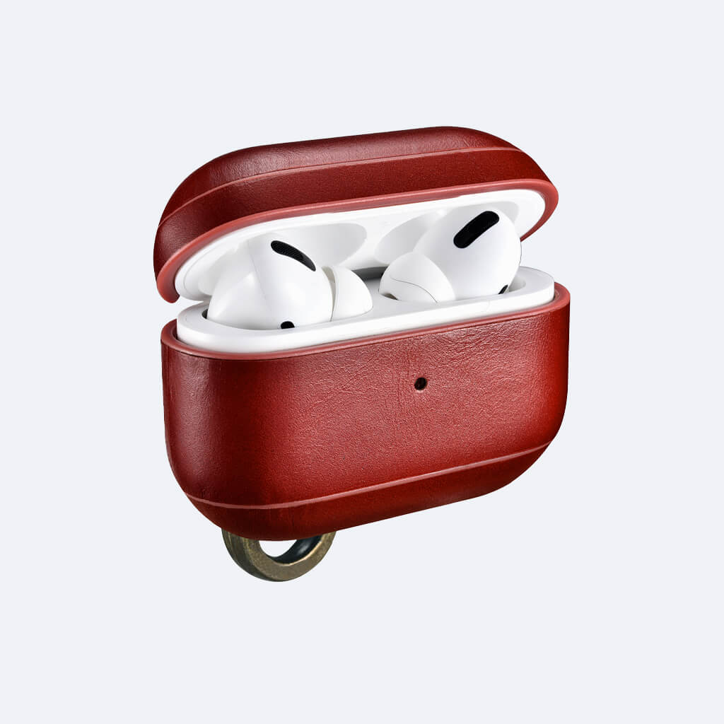 Apple AirPods Pro Leather Case - Classic - Red