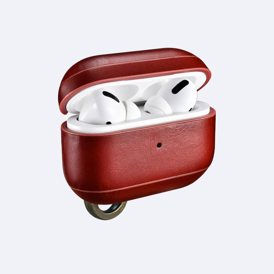 Apple AirPods Pro Leather Case - Classic - Red